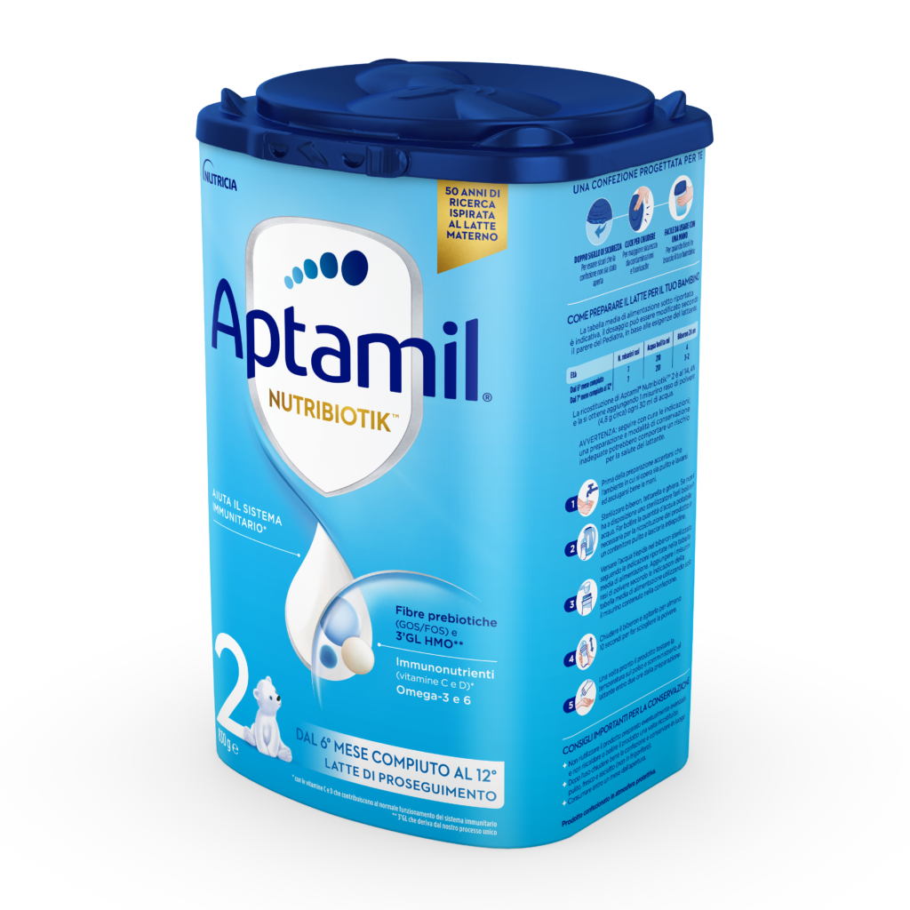 Aptamil nutribiotik 2 - latte di proseguimento in polvere indicato dal 6° mese compiuto al 12 ...